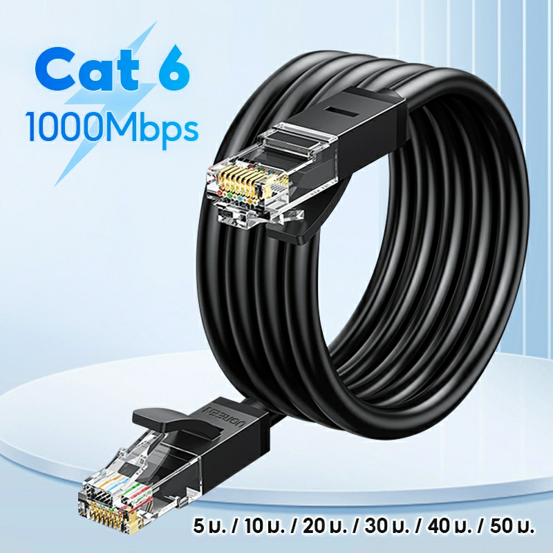 สายแลน CAT6/Cat5 สาย LAN 0.5m~30m UTP Gigabit สายเคเบิลเครือข่ายอีเธอร ...