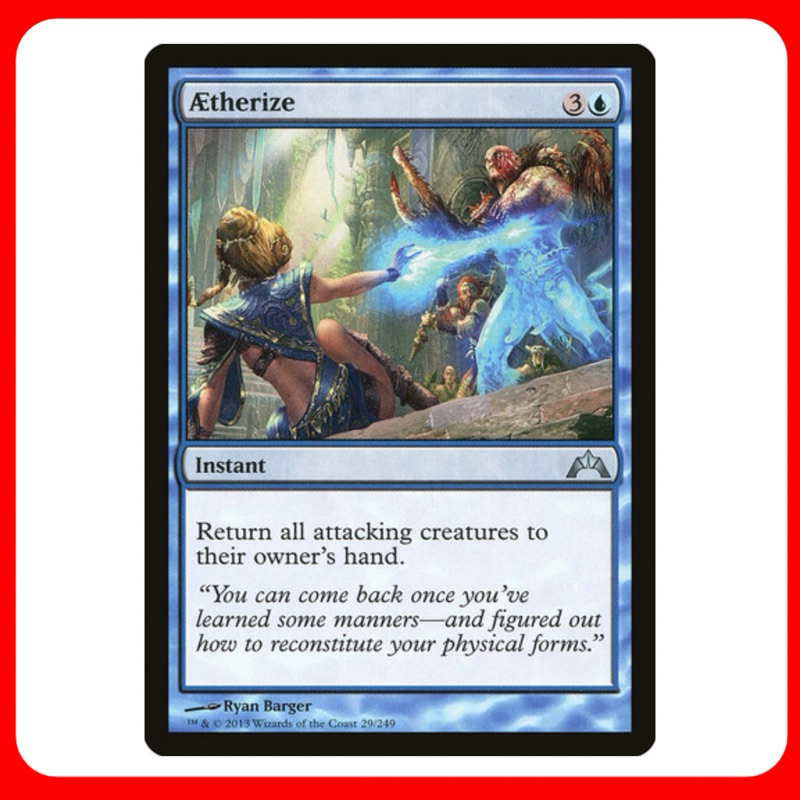 [MTG] Aetherize [GTC] [BLUE] [UNCOM] [NORMAL] [ENG] (การ์ดเมจิค / Magic ...