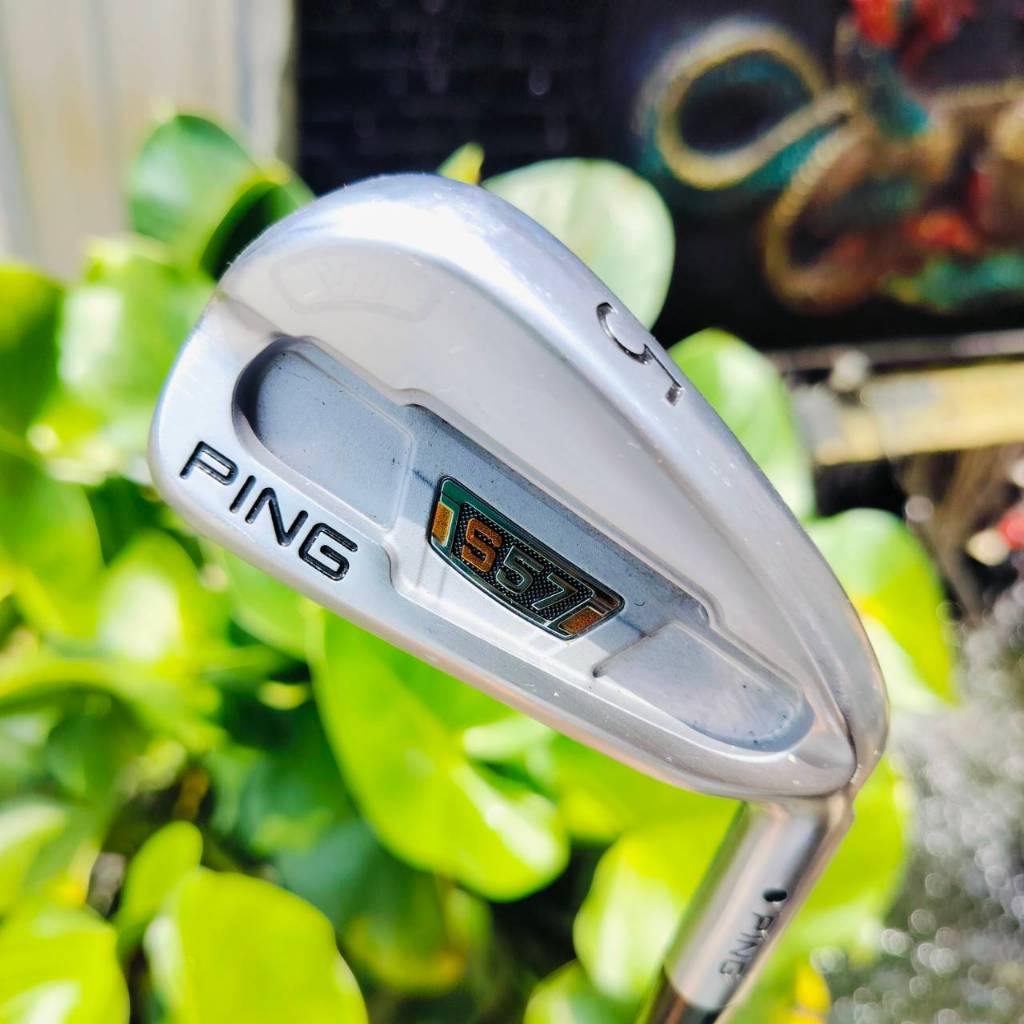 [ผ่อน] เหล็ก 5 PING S57 ก้าน KBS เป็นตัวแพงของ PING ค่ะ ใส่วัสดุทังสเตน วางน้ำหนักได้ดีมาก ตี ...