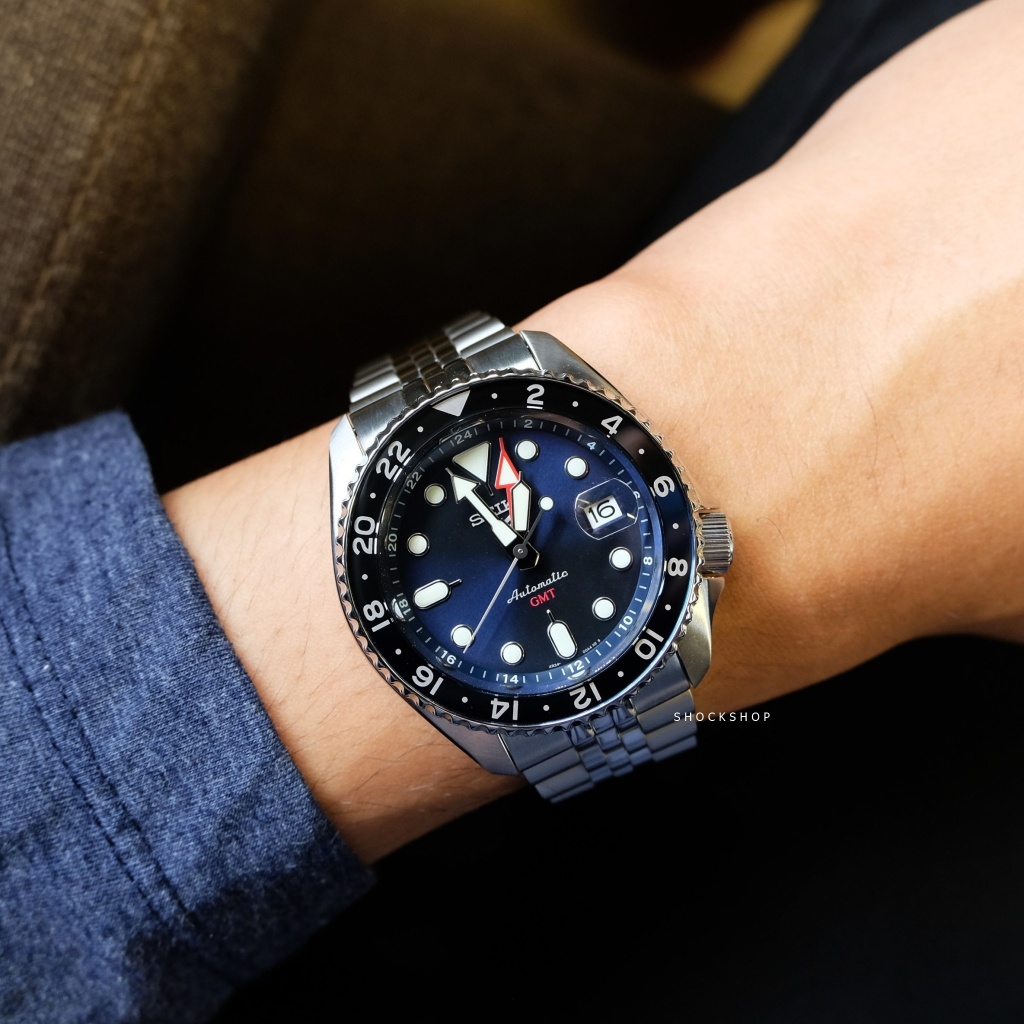 นาฬิกาข้อมือ SEIKO 5 SPORTS AUTOMATIC G.M.T รุ่น SSK003K | Shopee Thailand