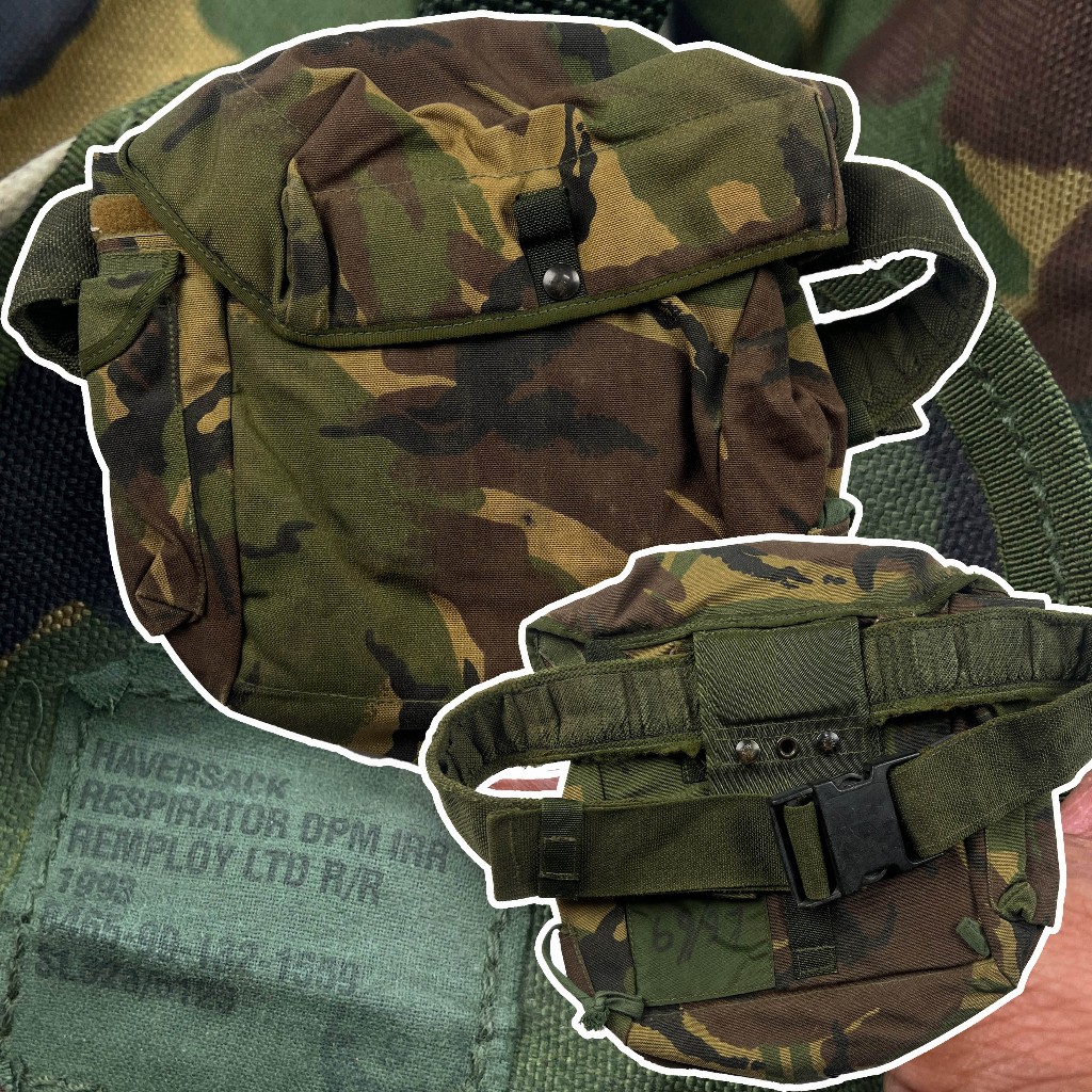 กระเป๋าคาดอก กระเป๋าคาดเอว Genuine British Army S10 S6 Gas Mask Bag DPM ...