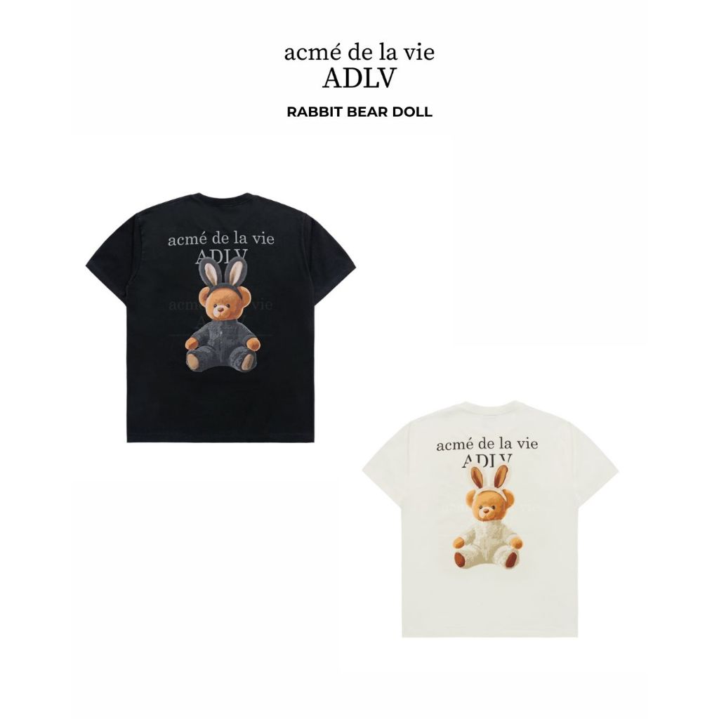 [acmé de la vie] ADLV Rabbit Bear Doll Logo Short Sleeve T-Shirt ...