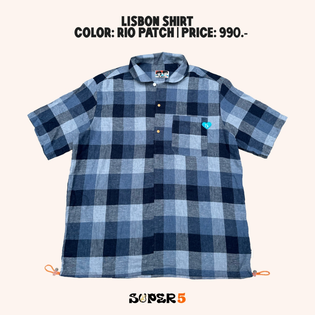 Super.5 - เสื้อเชิ้ต Lisbon Shirt (สี Rio Patch) | Shopee Thailand