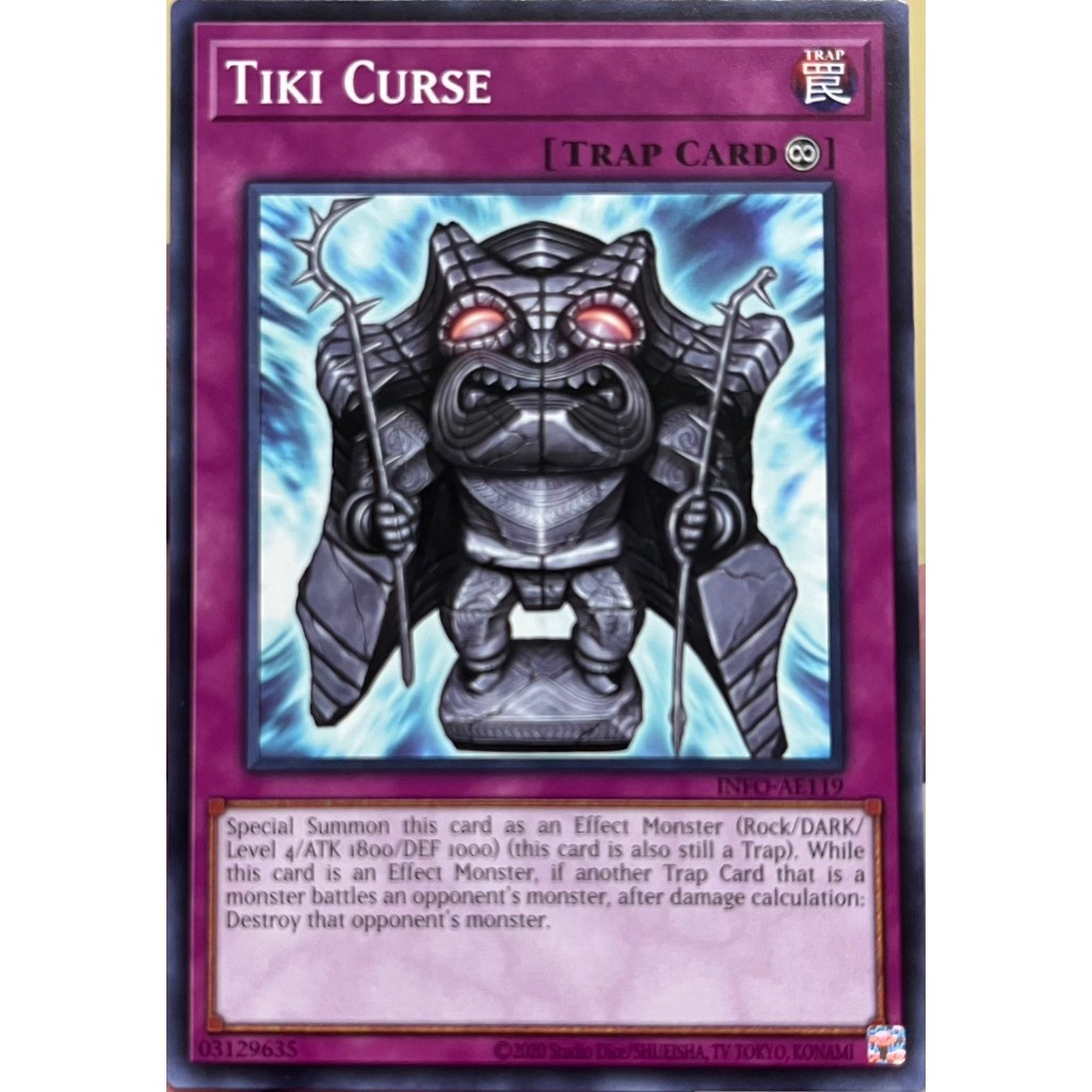 Yugioh Asia-Eng [INFO-AE119] Tiki Curse (Common) การ์ดยูกิแท้ถูก ...