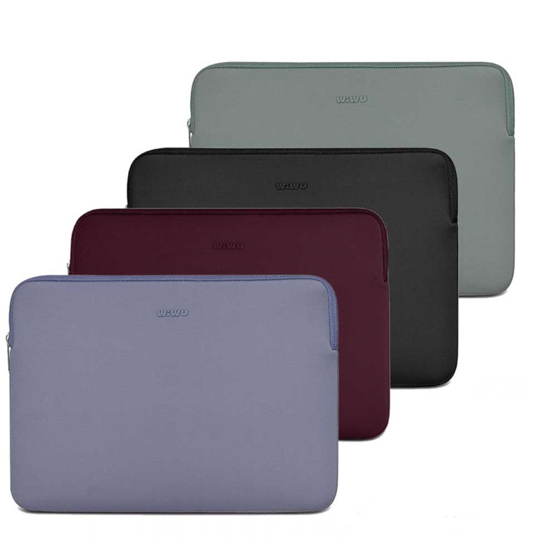 2024 กระเป๋าใส่โน้ตบุ๊ก WiWU Skin Zero Sleeve บางเฉียบพร้อมซับในขนเทียมและป้องกันรอยขีดข่วน ...