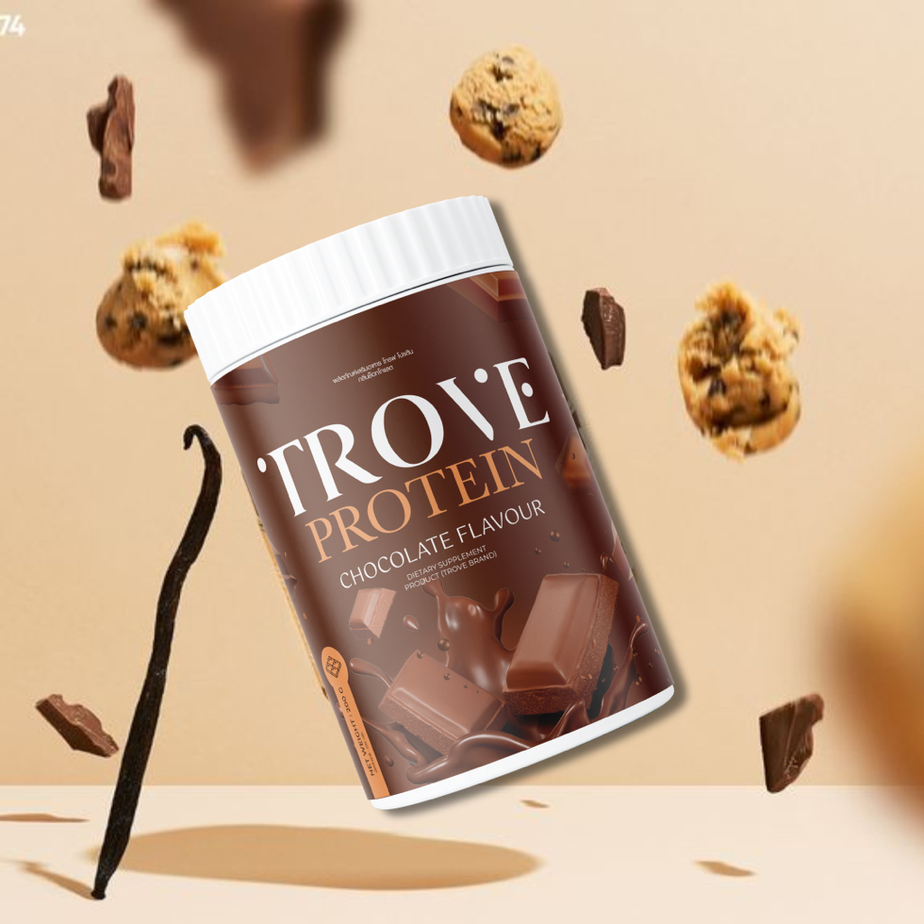 TROVE PROTINE PLANT BASED CHOCOLATE FLAVOUR โทรฟ โปรตีน แพลนเบส รสชาติ ...