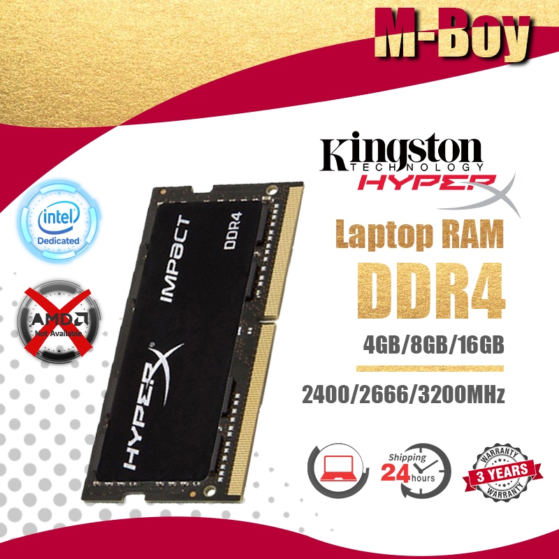 For Intel CPU Only】8GB/16GB Kingston Hyperx Gaming RAM DDR4 2400/2666 ...