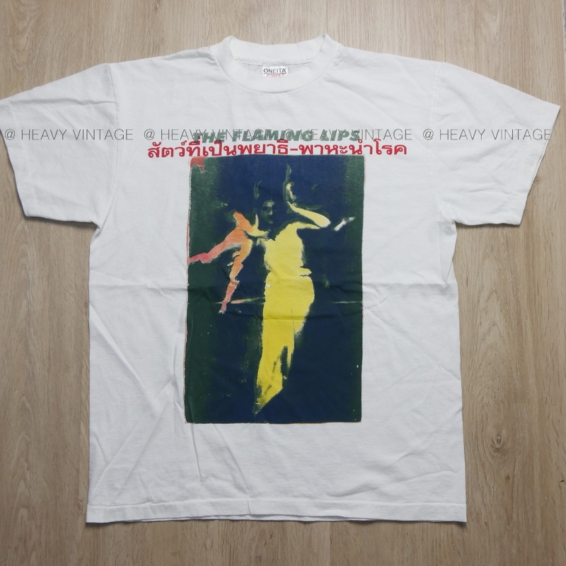 The Flaming Lips Thai SonicYouth Band Single Stitch vintage'80s เสื้อ ...