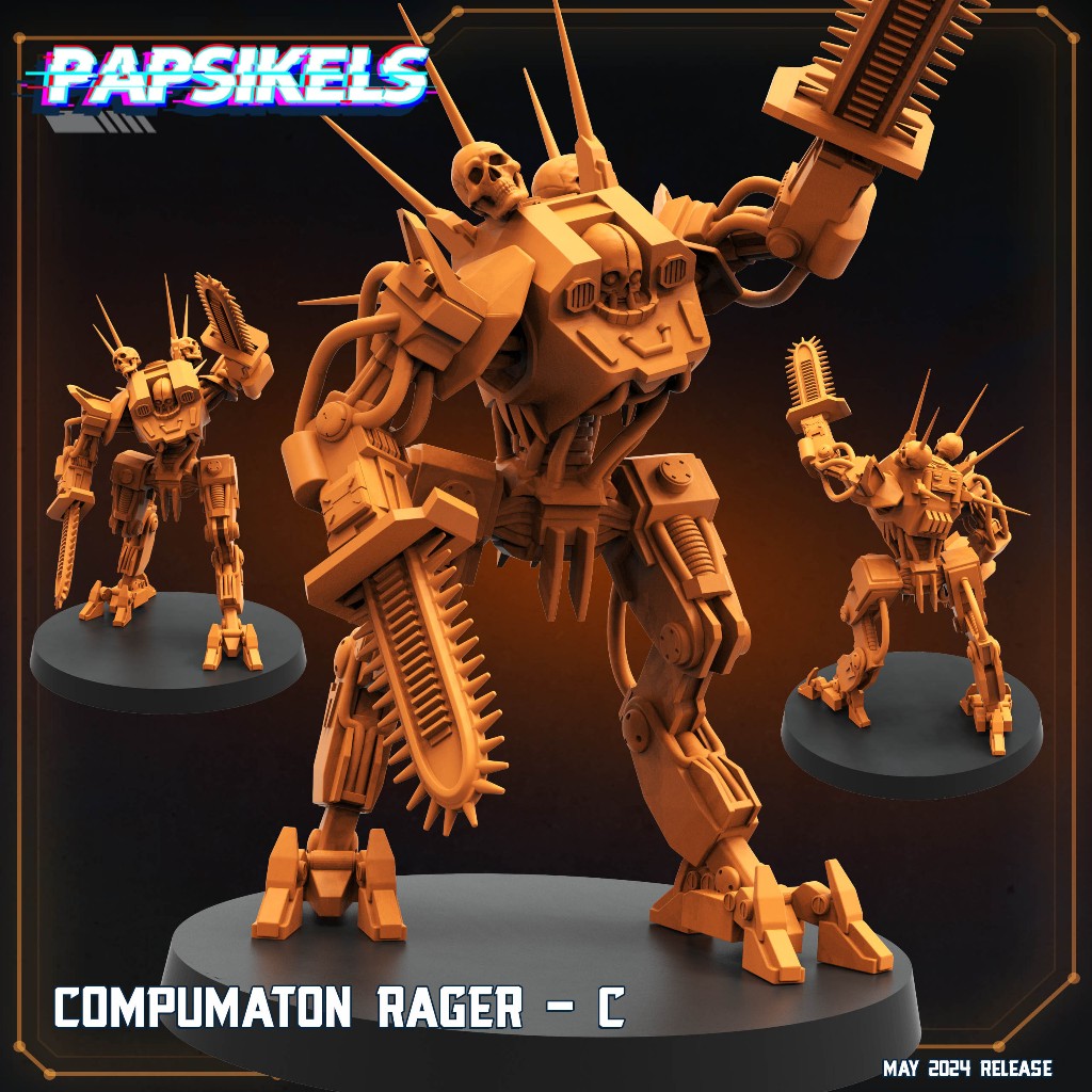 Compumaton Rager [C] - Democracy Troopers - Construct / 32mm scale 3D ...