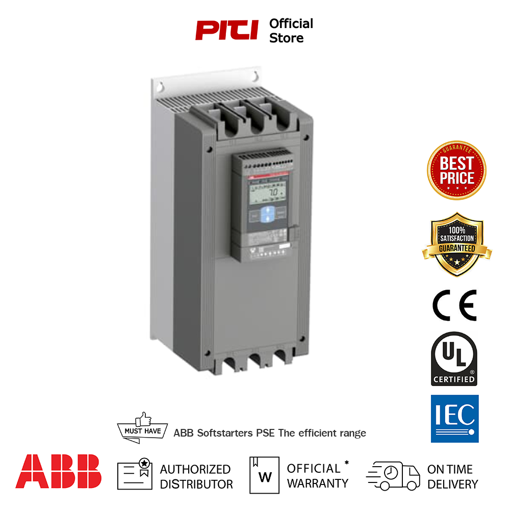 ABB Softstarter PSE370-600-70 (370A 200kW) ซอฟสตาร์ทเตอร์ เหมาะสำหรับงานปั๊ม PSE The efficient ...