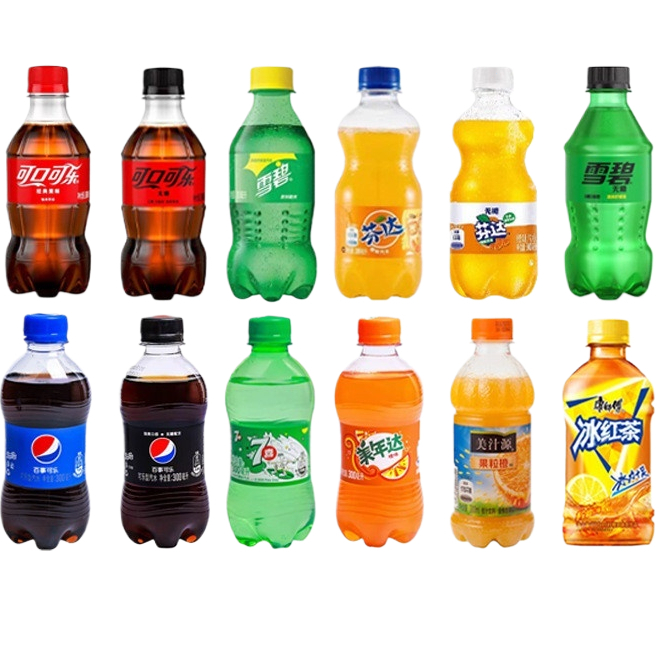 Pepsi-Cola Coca-Cola Sprite Fanta 7X Mirinda 300ml เครื่องดื่มอัดลมขาย ...