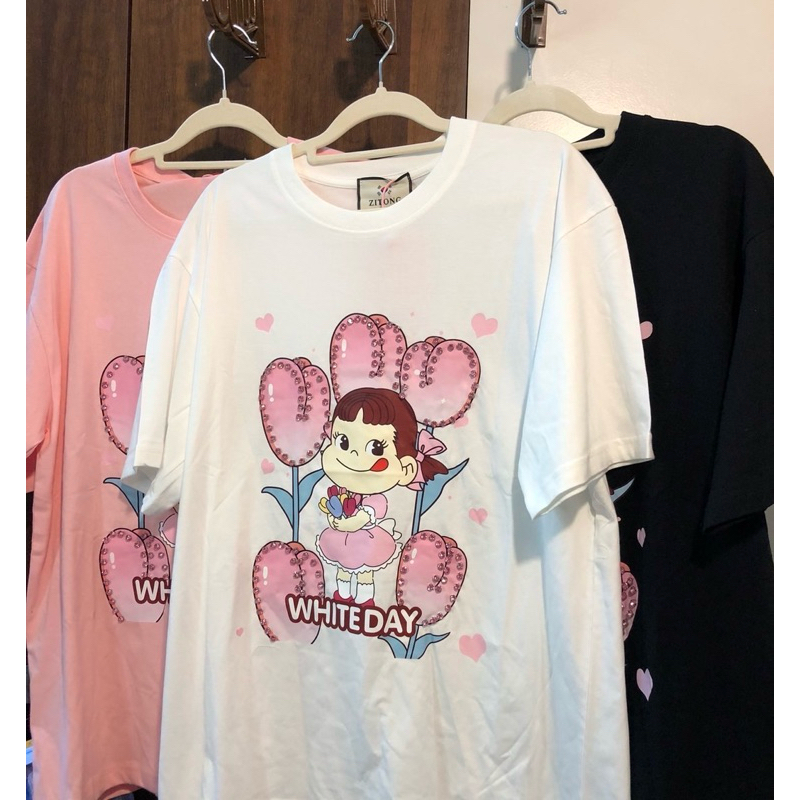By BeBow 059 :: เสื้อยืดผ้าคอตตอนนิ่มอย่างดี ลาย peko jang | Shopee ...