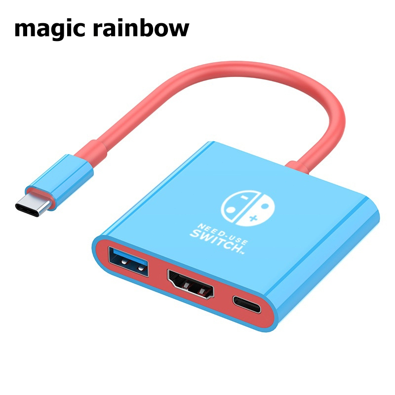 Typec เป็น HDMI Adapter 3in1 USB C Hub Type C แท่นวาง Nintendo Switch ...