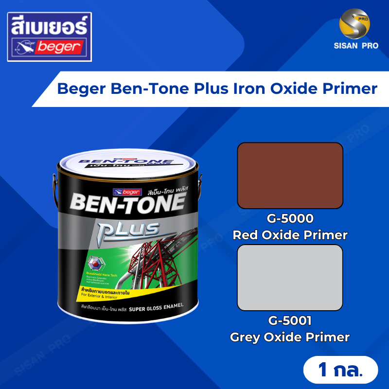Beger Ben-Tone Plus Iron Oxide Primer เบเยอร์ เบ็นโทน พลัส สีรองพื้้น ...