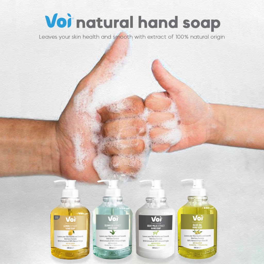 Voi liquid hand soap ANTI ALLERGEN วอย สบู่เหลวล้างมือ 4 สูตรอ่อนโยน ...