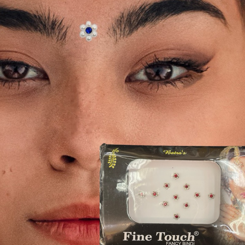 Bindi สำหรับติดหน้าผากเพิ่มความสวยงามแก่ใบหน้า ประดับคริสตัลสวยงาม ...