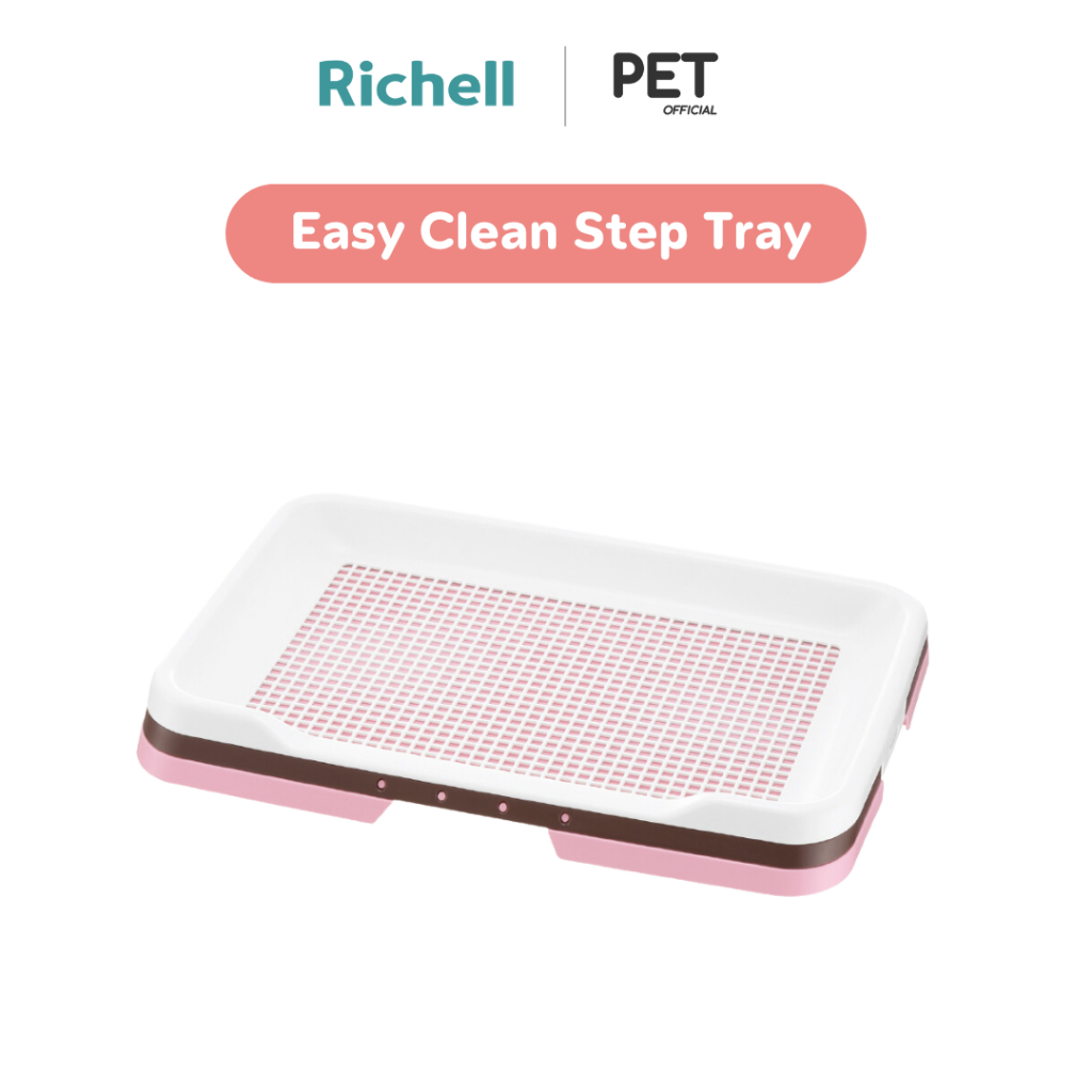 Richell Pet (ริเชล)Easy Clean Step Tray ถาดซับฉี่ หมาห้องน้ำหมา ถาดรอง ...