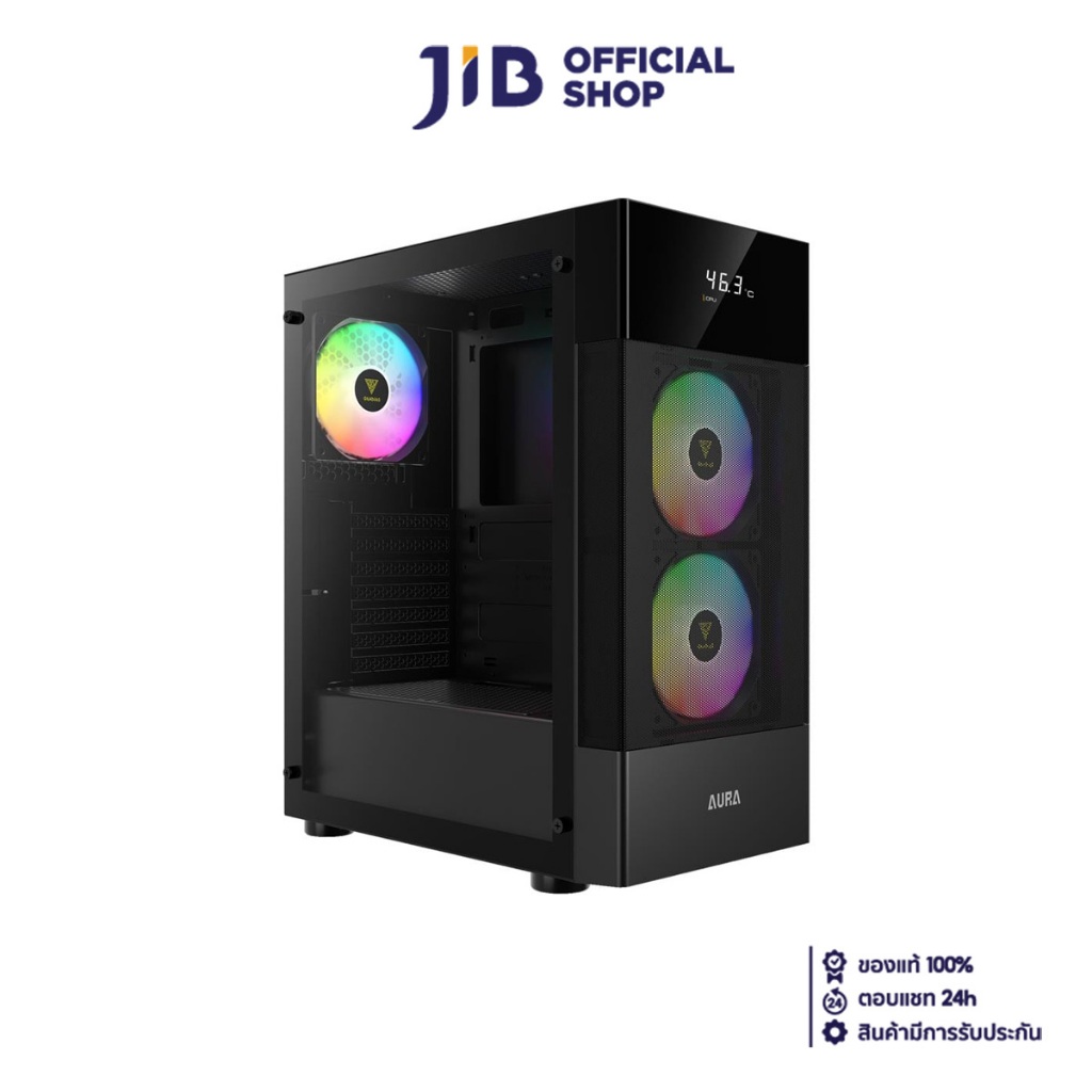 CASE (เคส) GAMDIAS AURA GC5 ARGB (BLACK) (ATX) | Shopee Thailand
