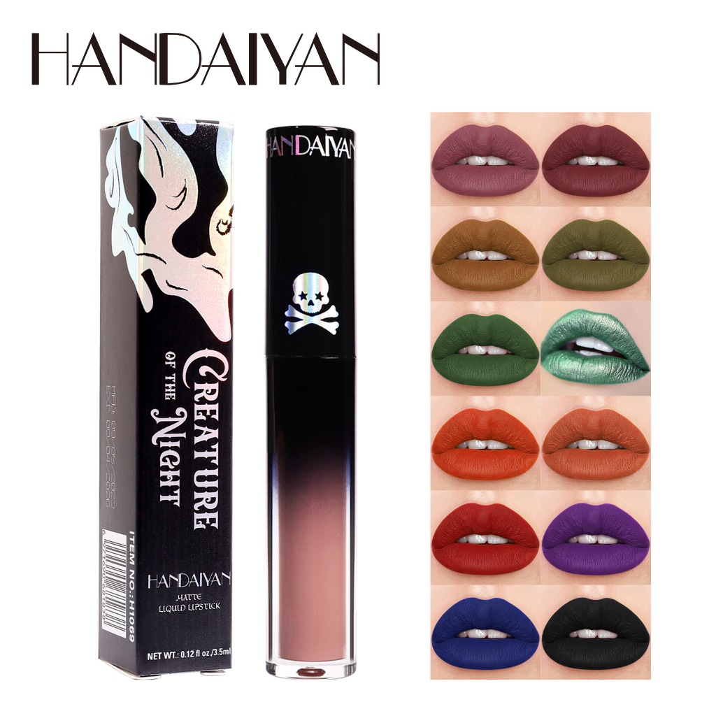พร้อมส่ง!! HANDIYANลิปสติกจิ้มจุ่มเนื้อแมทสีแฟนซีฮาโลวีน | Shopee Thailand