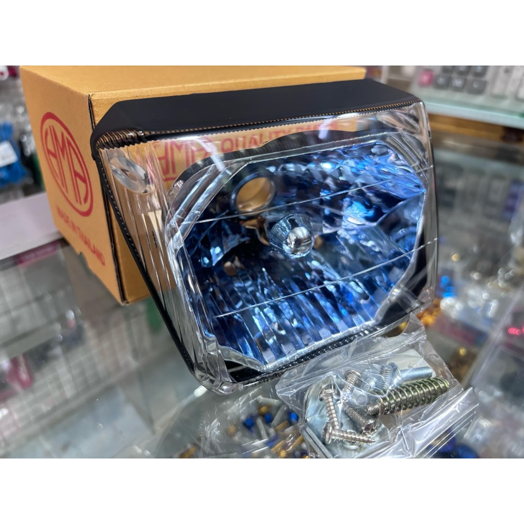โคมไฟหน้า ไฟหน้า SUZUKI RC110 คริสตัล แบนHMAแท้(มีน็อตยึดแถมให้ในกล่อง ...