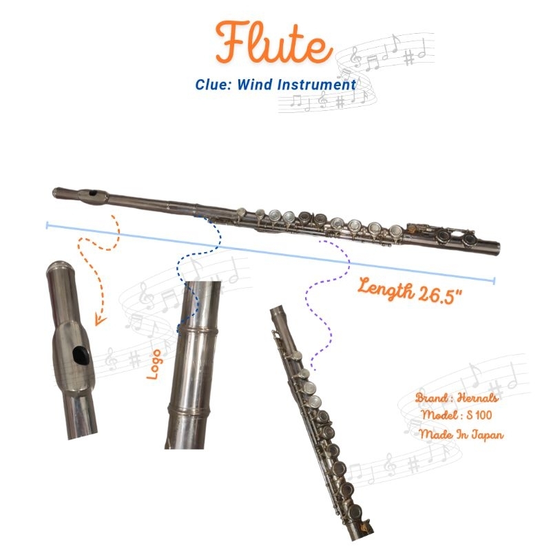 Flute Hernals S100 มือสอง made in japan | Shopee Thailand