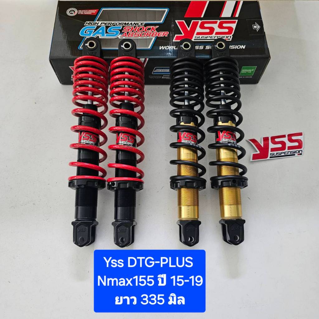 โช้คหลัง YSS Nmax Nmax155 DTG PLUS (Hybrid) แก๊ส-น้ำมัน ยาว 335 มิล ปี ...