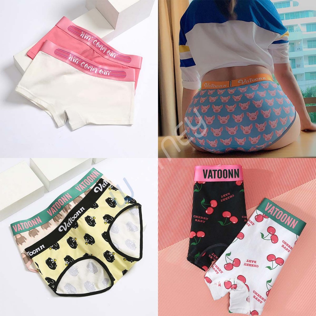 🔥กางเกงในผู้หญิง พิมพ์ลายกราฟฟิก VATOONN กางเกงในทอม EUW55 | Shopee ...