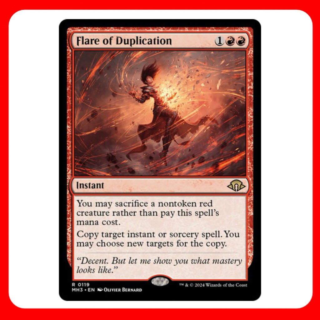 [MTG] Flare of Duplication [MH3] [RED] [RARE] [NORMAL] [ENG] (การ์ดเม ...