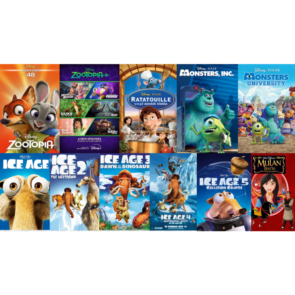 Flash Drive 64 Gb Animation Vol.3 Zootopia_Ice Age_Monster university ...