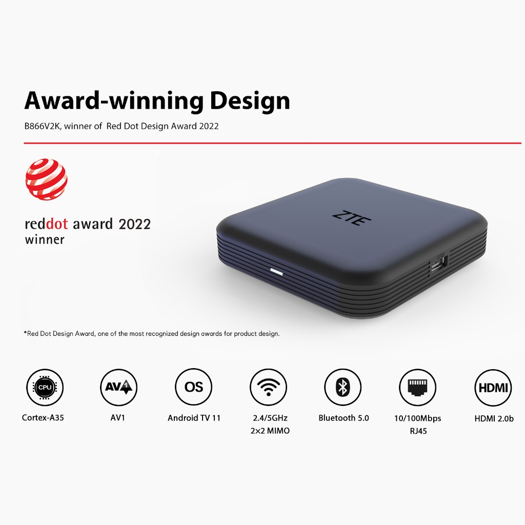 ZTE TV Box คุณภาพ 4K กล่องAndroid TV รองรับภาษาไทย Ultra HD รองรับการ ...