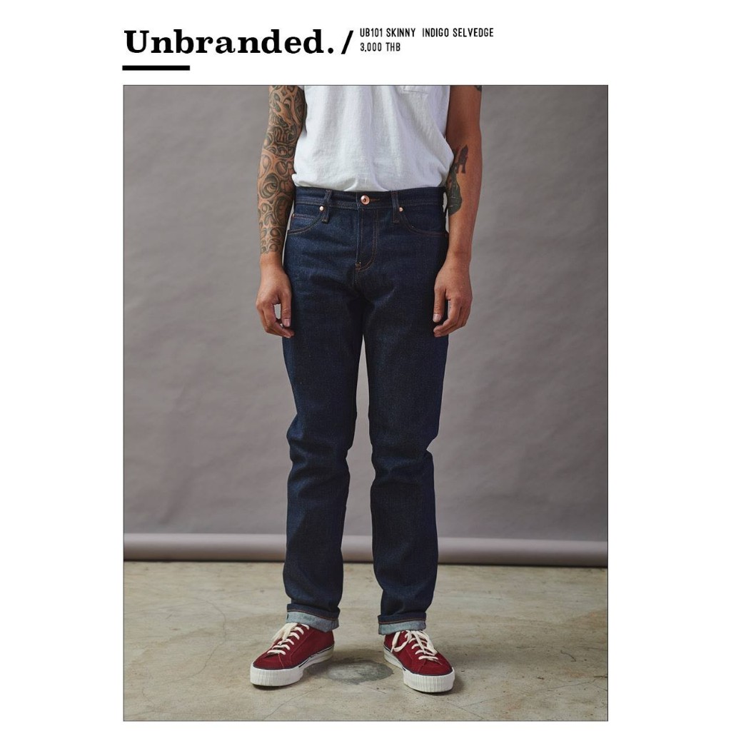 UNBRANDED UB101 SKINNY - INDIGO SELVEDGE | Shopee Thailand