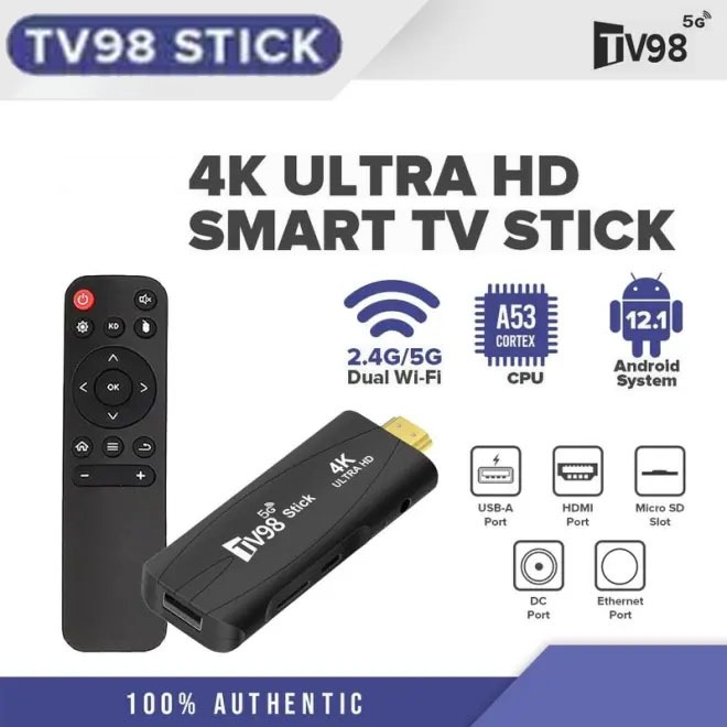 【Local shipment】TV98 TV Stick 4K 5G WIFI 8gb+128gb Smart TV Stick TV ...