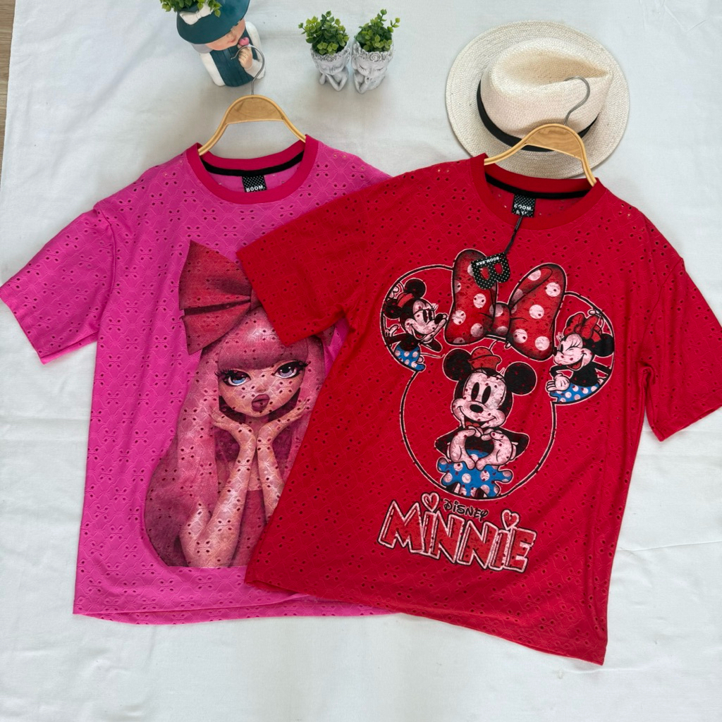 ใหม่ มือหนึ่ง Boom BKK เสื้อโอเวอร์ไซส์ ผ้าฉลุ | Shopee Thailand