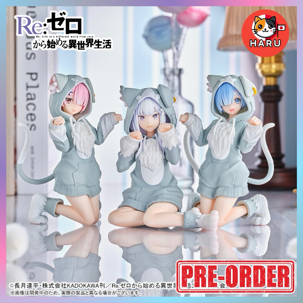 [Pre-Order] Emilia / Ram / Rem ~Fluffy Puck~ Yumemirize - Re:Zero เอมิเลีย เรม แรม ฟิกเกอร์ รีซี ...