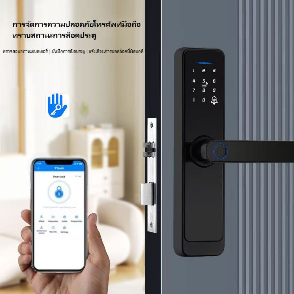 Smart Digital Door Lock TTlock App บลูทู ธ ระยะไกลปลดล็อคล็อคประตู ...