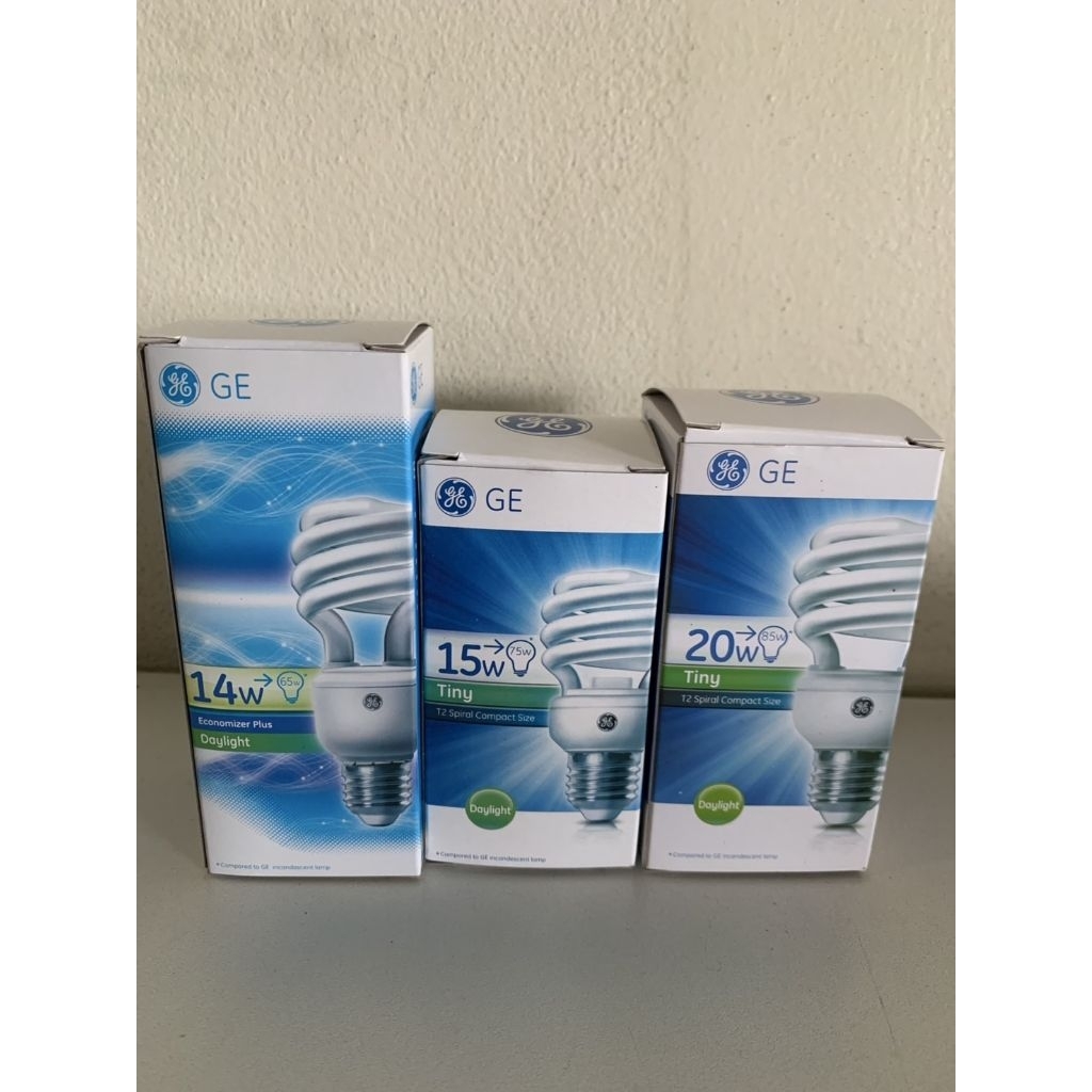 หลอดตะเกียบ 14W , 15W , 20W GE ขั้วเกลียว E27 แสงไฟสีขาว | Shopee Thailand