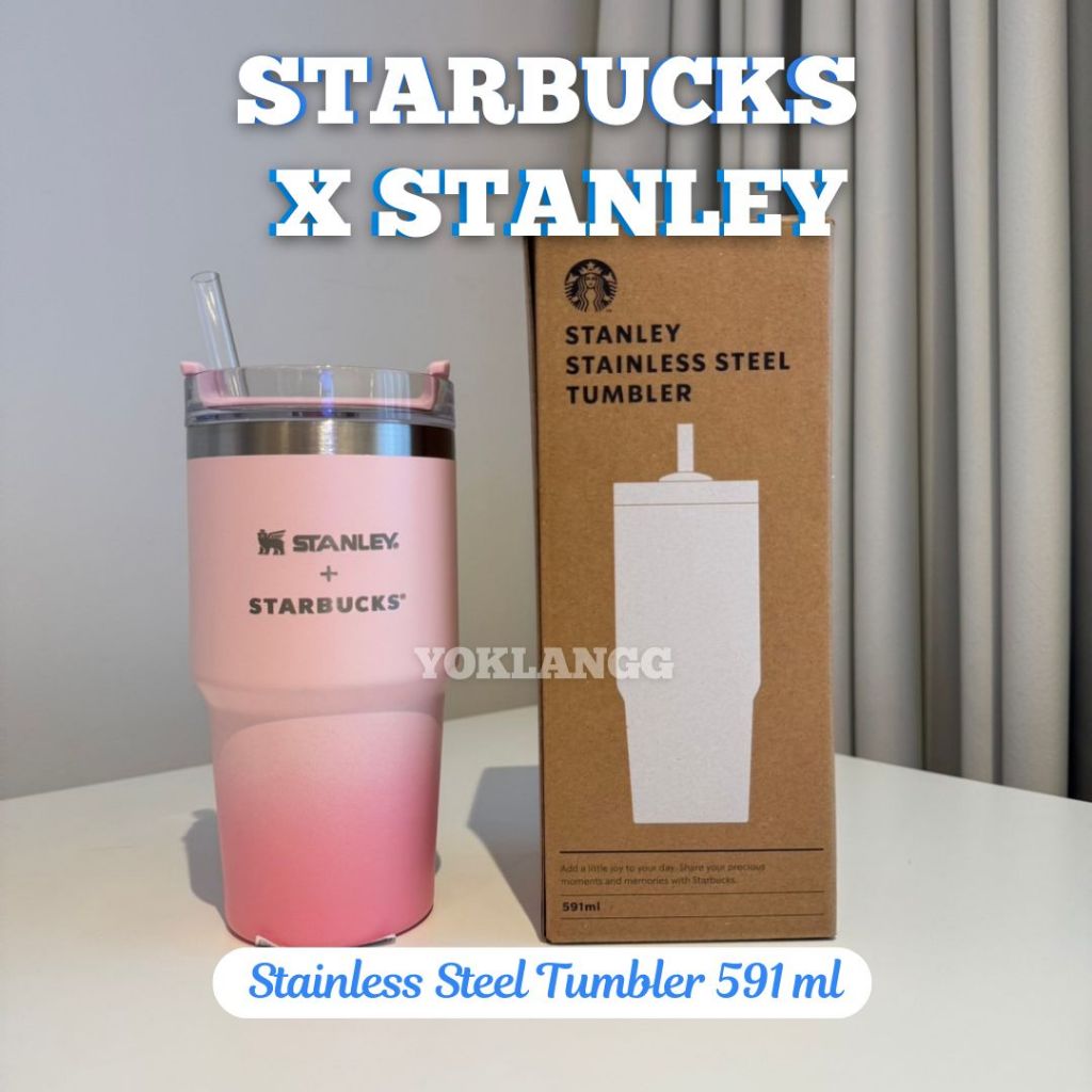 Starbucks x Stanley 591 ml pink gradient | Shopee Thailand