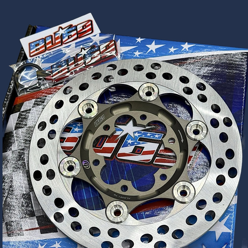 จานBU69 แท้ Bu ใบเลส ขนาด 200mm. สเปเซอร์ สำหรับ w125 S/R/บังลม ...