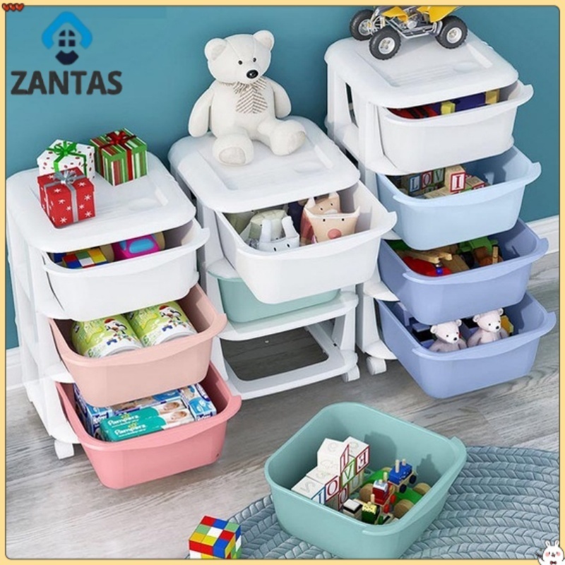 ZANTAS 【รถเข็นเก็บของอเนกประสงค์】ตู้ลิ้นชัก 3/4/5/6 ชั้น｜ล้อหมุน 360 ...