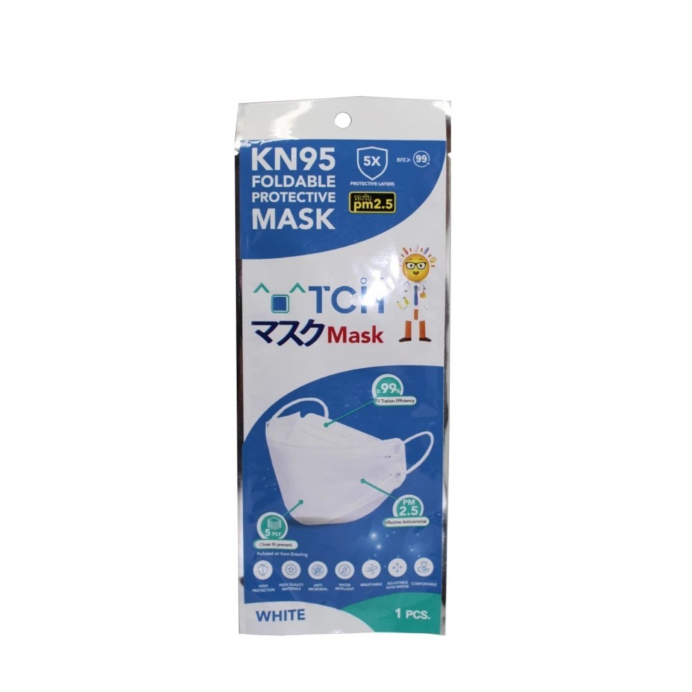 หน้ากากอนามัย KN95 TCH MASK (สีขาว) | Shopee Thailand