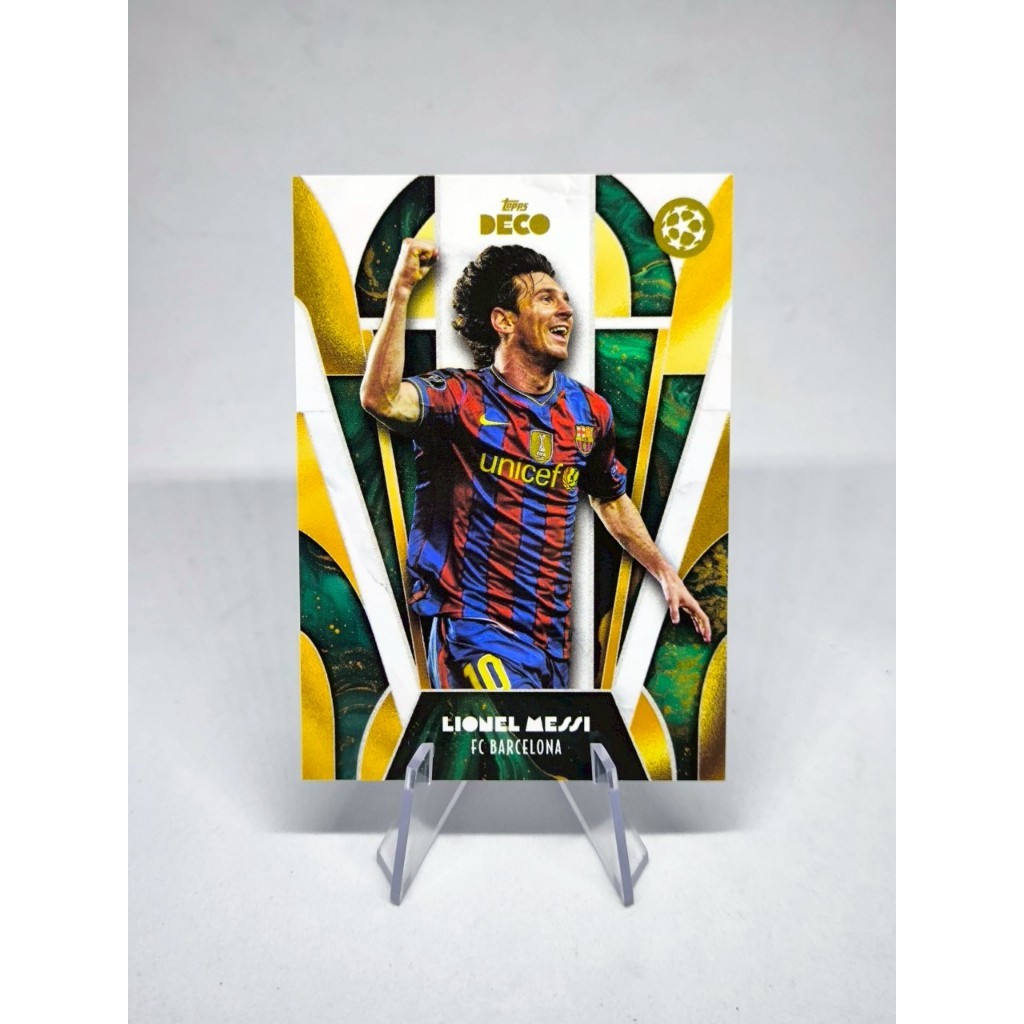 การ์ดบอล Topps Deco Messi UEFA Champions League Soccer Cards | Shopee ...