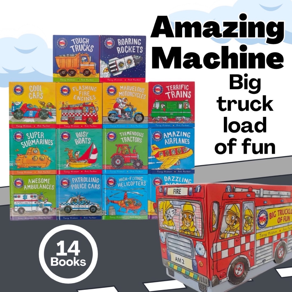 หนังสือ Amazing Machines: Big Truckload of Fun (14 เล่ม) ภาษาอังกฤษ ...