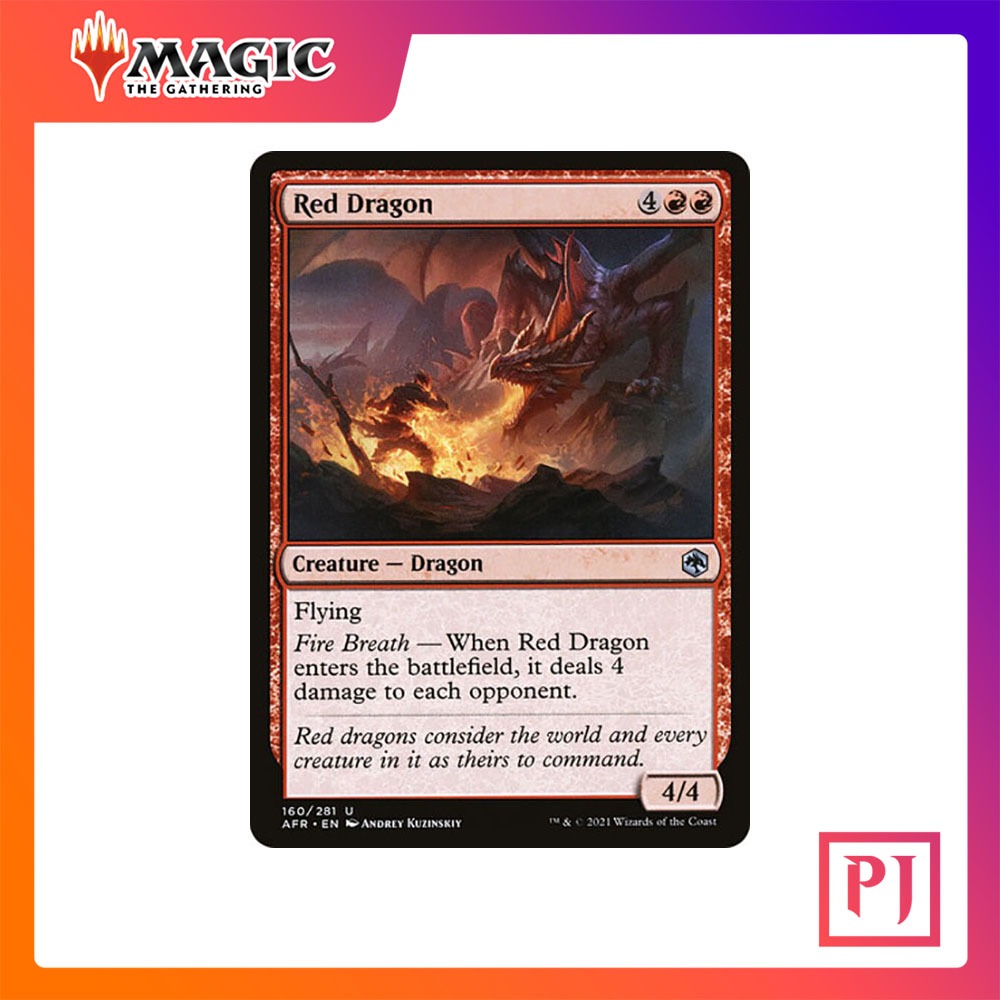 [MTG] Red Dragon [AFR] [RED] [UNCOM] [NORMAL] [ENG] (การ์ดเมจิค / Magic ...