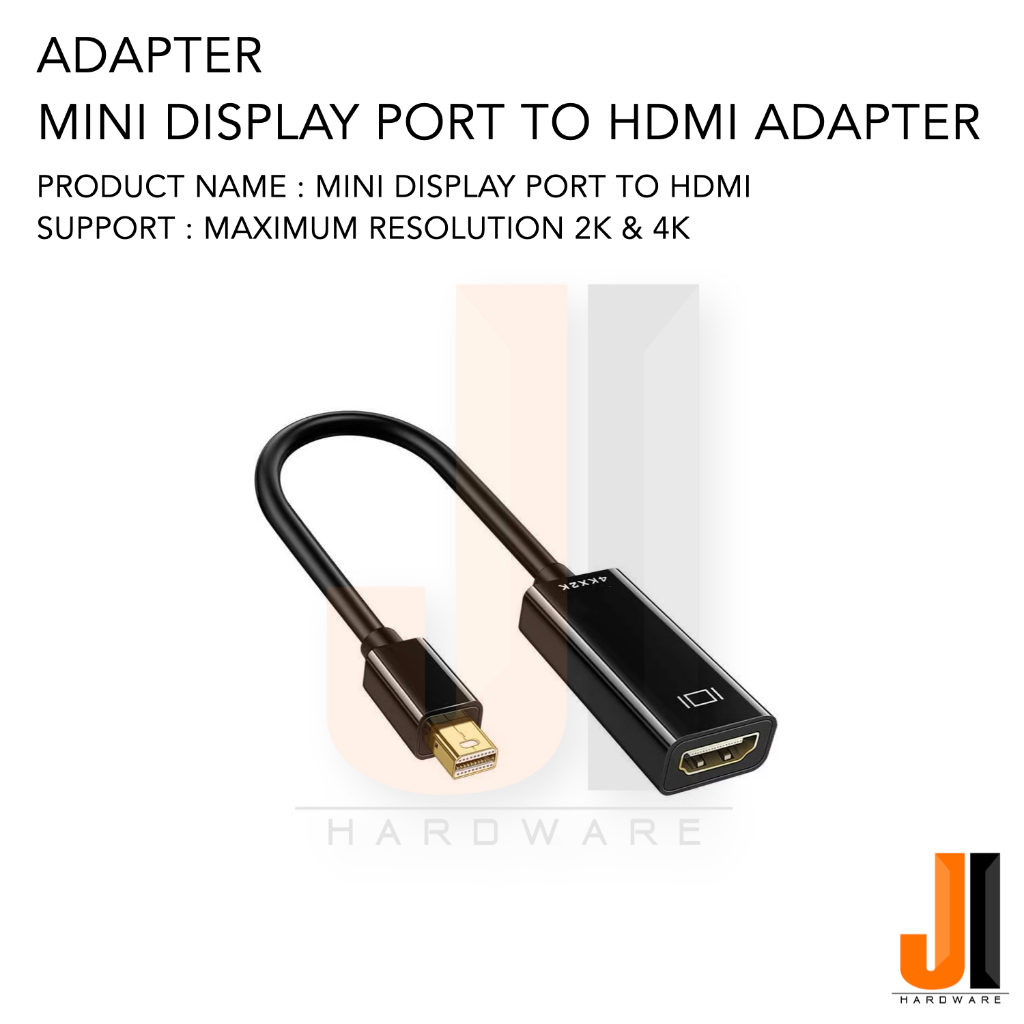 Mini display port to HDMI Adapter (Max resolution 2K&4K) (สินค้าใหม่มี ...