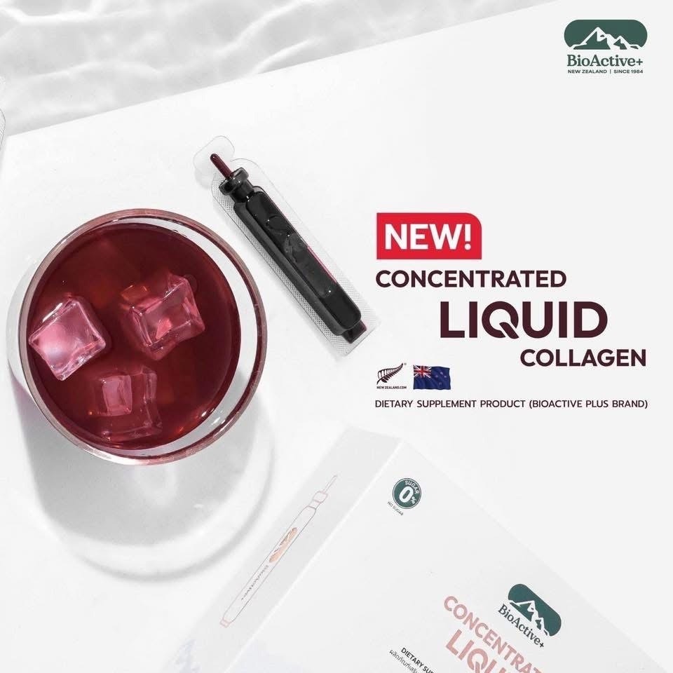 ( M/ ของแท้ ) BioActive+ Concentrated Liquid Collagen ไบโอแอคทีฟ พลัส ...