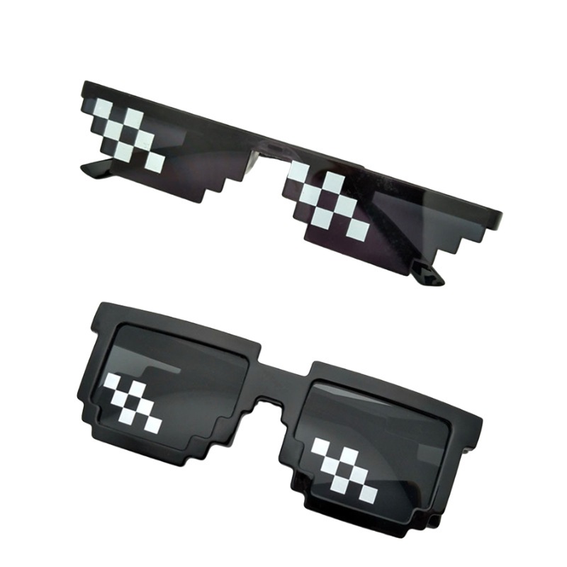 🇹🇭สินค้าอยู่ไทย🇹🇭 🔥 แว่นการ์ตูน pixel โมเสค กวนๆ กันแดด ac5.6/ac5.5 ...