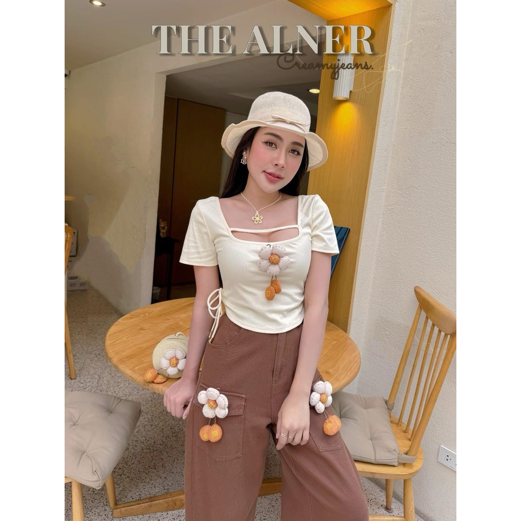 ป้าย THE ALNER ชุดเซ็ต 3ชิ้น งาน3D มาพร้อมกระเป๋า Size S | Shopee Thailand