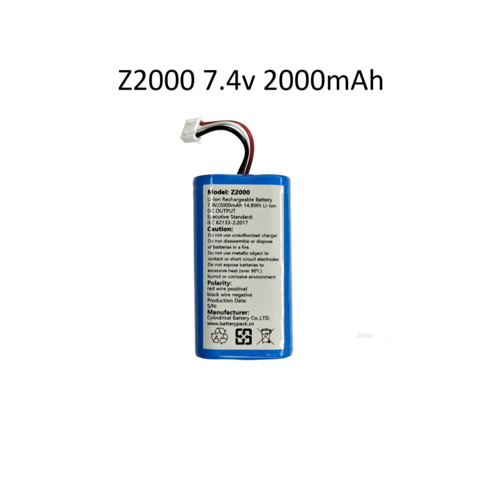 ip phone 7.4v 2000mAh Z2000 14.8Wh ชุดแบตเตอรี่แบบชาร์จไฟได้ Li-ion ...