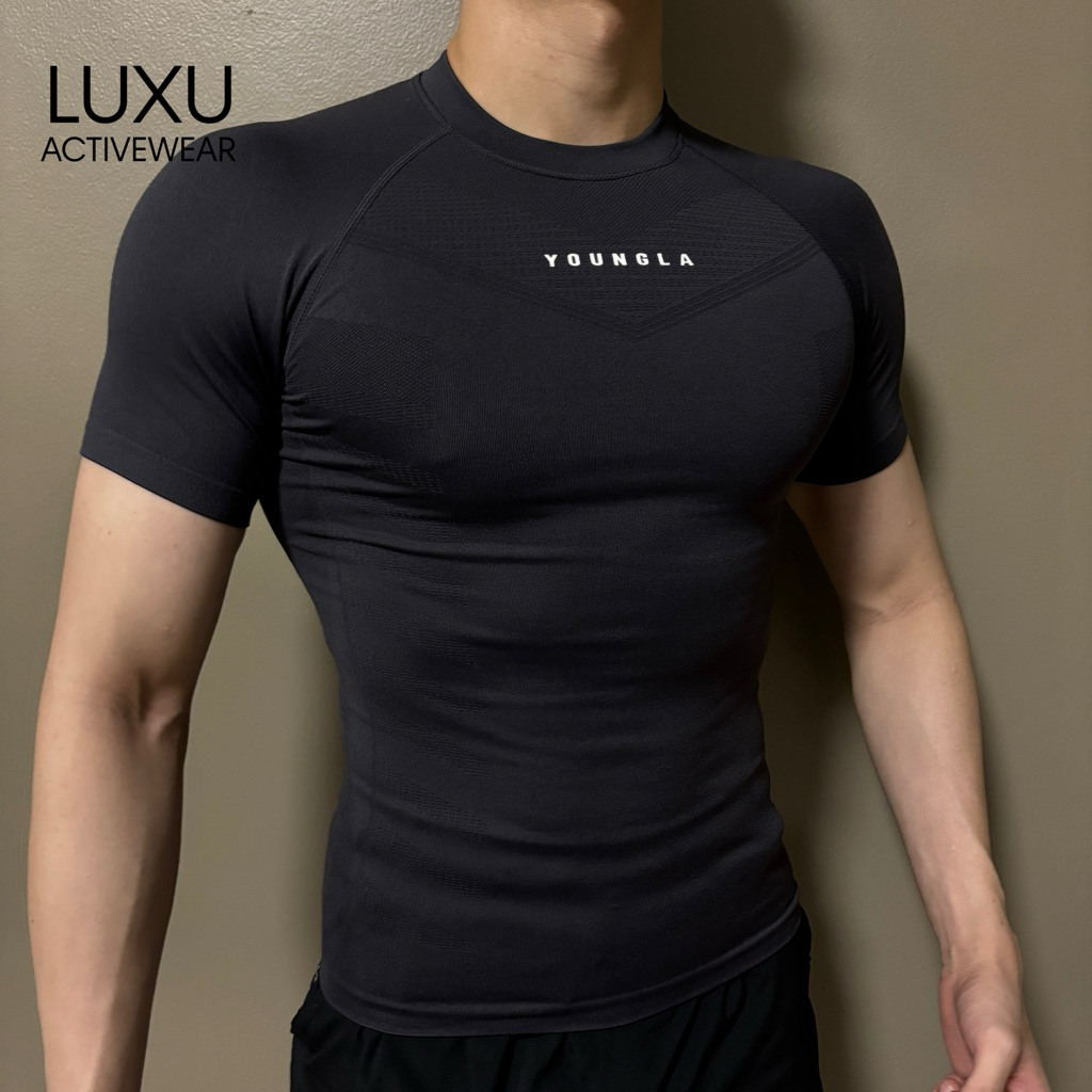 (พร้อมส่ง) YOUNGLA เสื้อ Compression SuperVillain Compression Tees ของ ...