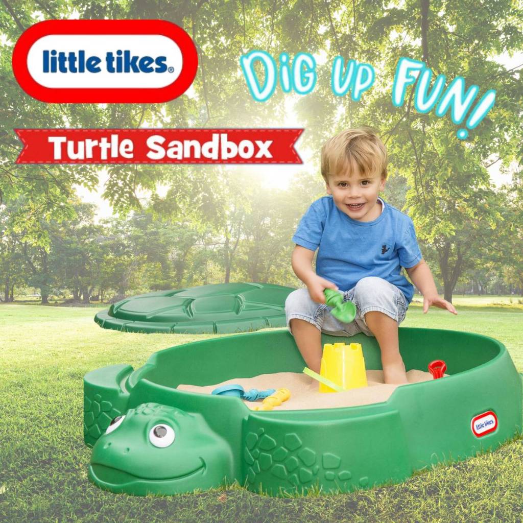 Little Tikes Turtle Sandbox กระบะทรายรูปเต่าพร้อมฝาปิด แท้นำเข้าจาก USA ...